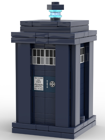 Lego Dimensions Tardis from BrickLink Studio [BrickLink]