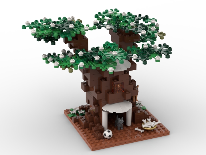 Studley's Two-storey Treehouse from BrickLink Studio [BrickLink]
