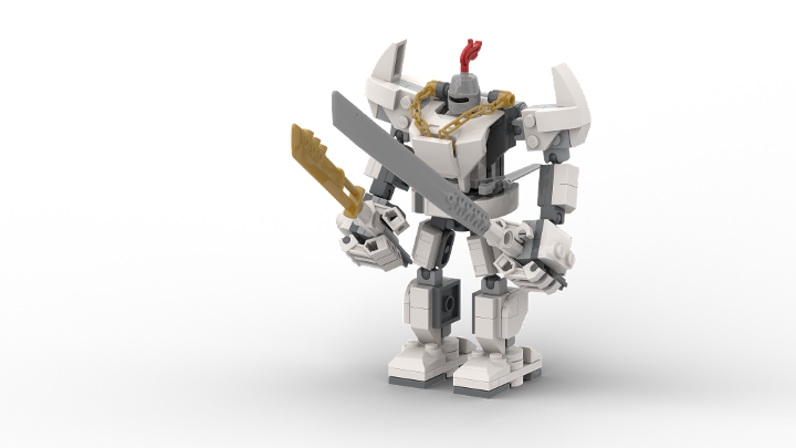 Mech - White Knight Power Mech from BrickLink Studio [BrickLink]