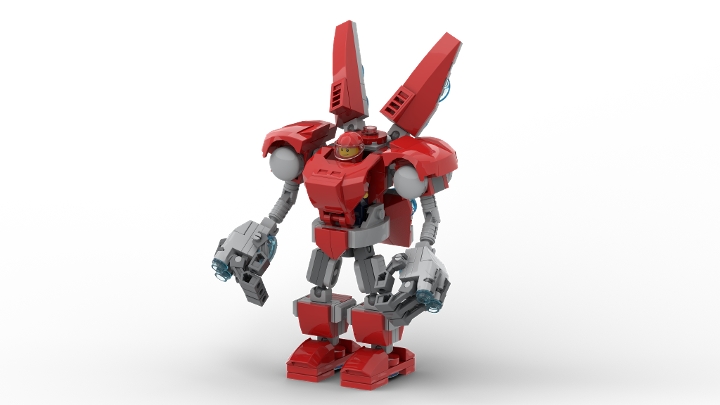 Mech - Red Flyer Power Mech from BrickLink Studio [BrickLink]