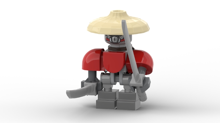 Bot - Red Robot Samurai from BrickLink Studio [BrickLink]