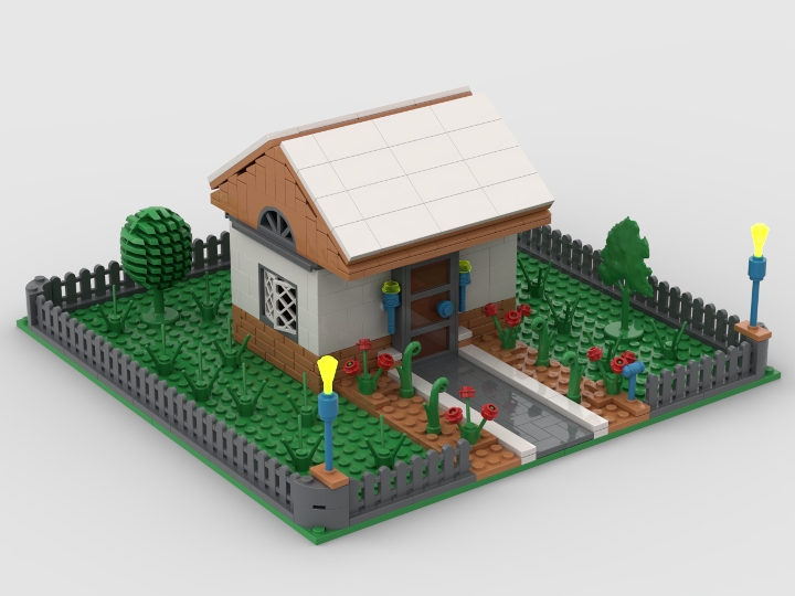 Tiny house in the village from BrickLink Studio [BrickLink]