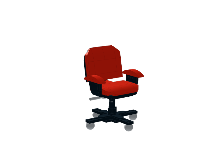 office_chair_red from BrickLink Studio [BrickLink]