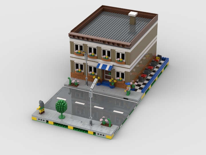 MILS road and a house from BrickLink Studio [BrickLink]