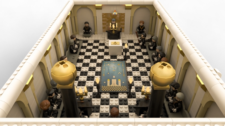 Masonic Lodge from BrickLink Studio [BrickLink]