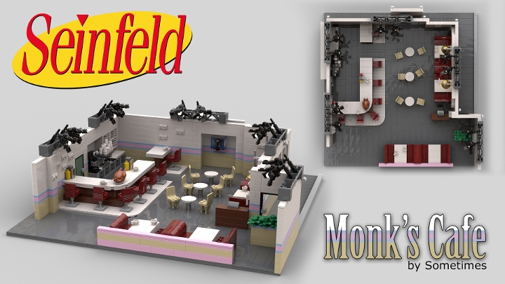 Seinfeld - Monk's Cafe from BrickLink Studio [BrickLink]