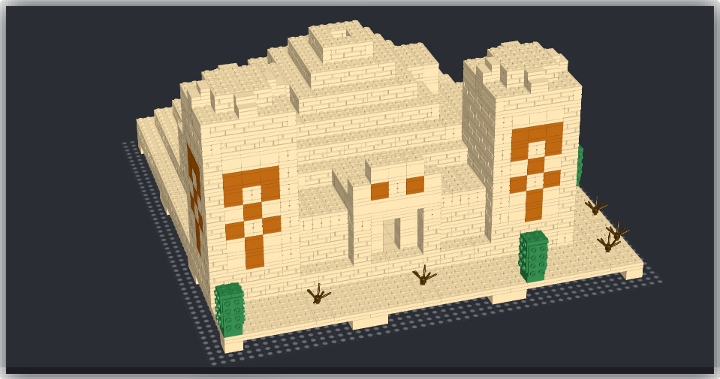 Desert Piramid from BrickLink Studio [BrickLink]