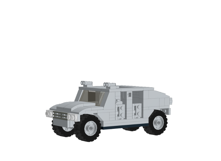 Humvee/Gaz TIGR troop vehicle from BrickLink Studio [BrickLink]
