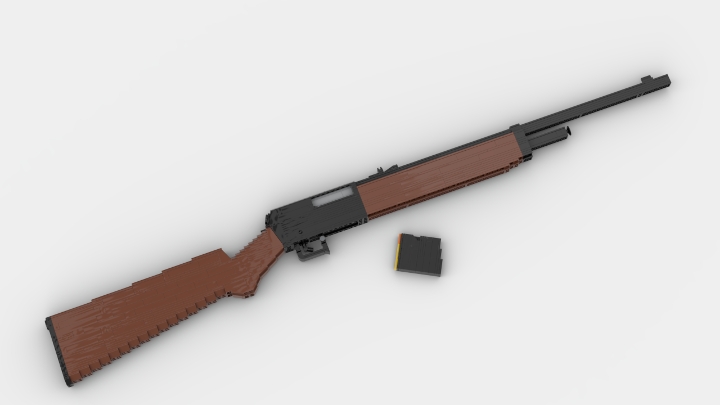 Winchester M1907 from BrickLink Studio [BrickLink]