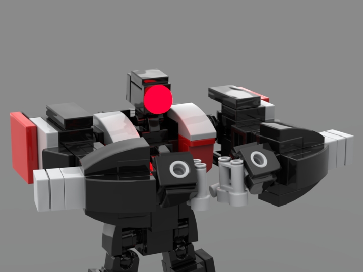 Mini Red Comet mech from BrickLink Studio [BrickLink]