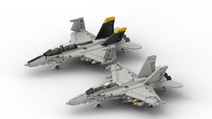 Boeing F/A-18 E/F SUPER HORNET | 1/35 Scale from BrickLink Studio ...