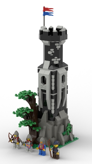 Knights_Watchtower from BrickLink Studio [BrickLink]