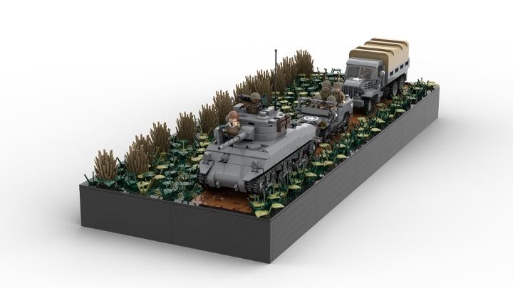 WW2 convoy from BrickLink Studio [BrickLink]