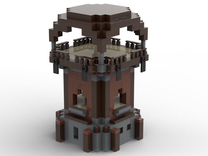 Minecraft Pillager outpost from BrickLink Studio [BrickLink]
