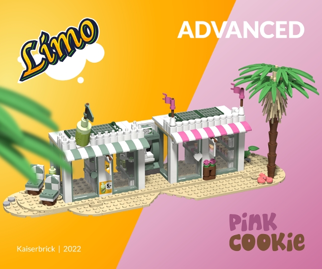 Small Beach Stores – ADVANCED from BrickLink Studio [BrickLink]