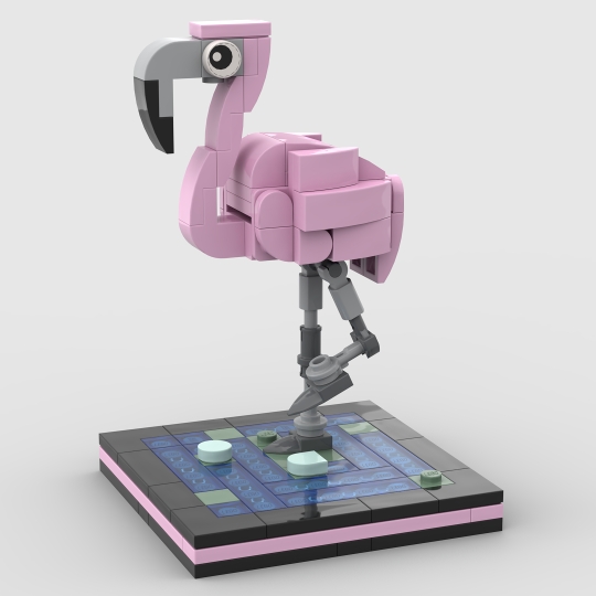 Flamingo from BrickLink Studio [BrickLink]