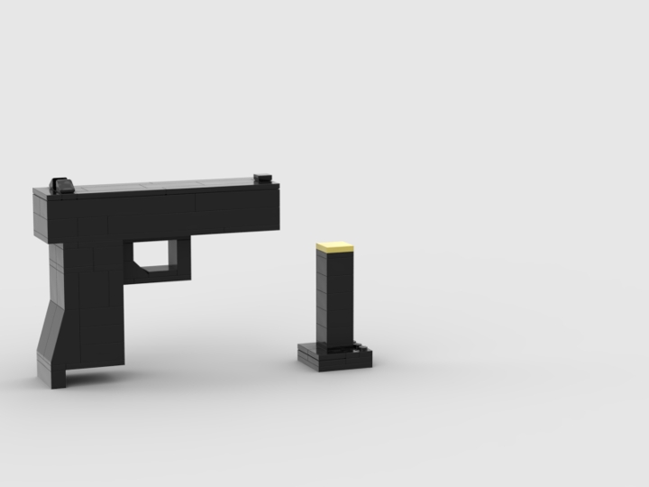 Glock 17 from BrickLink Studio [BrickLink]