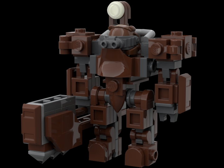 Merc in heavy power armor from BrickLink Studio [BrickLink]