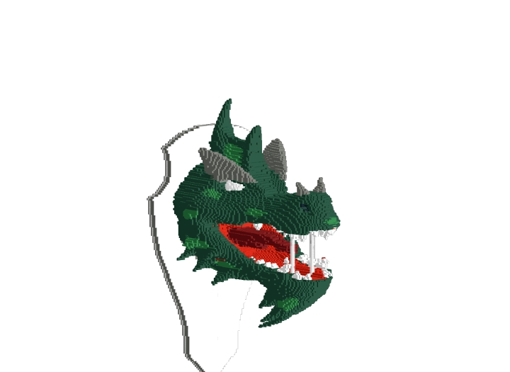 Dragon KopfkompletX from BrickLink Studio [BrickLink]
