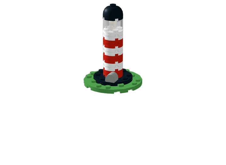 Mini LEGO Lighthouse from BrickLink Studio [BrickLink]
