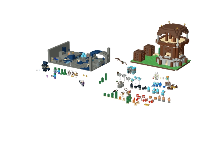 minecraft outpoast and deep dark 7.0 from BrickLink Studio [BrickLink]