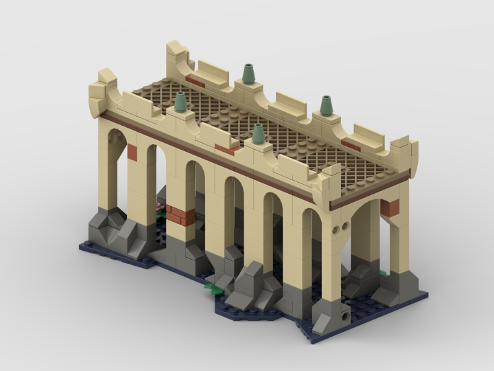 Hogwarts Castle bridge from BrickLink Studio [BrickLink]