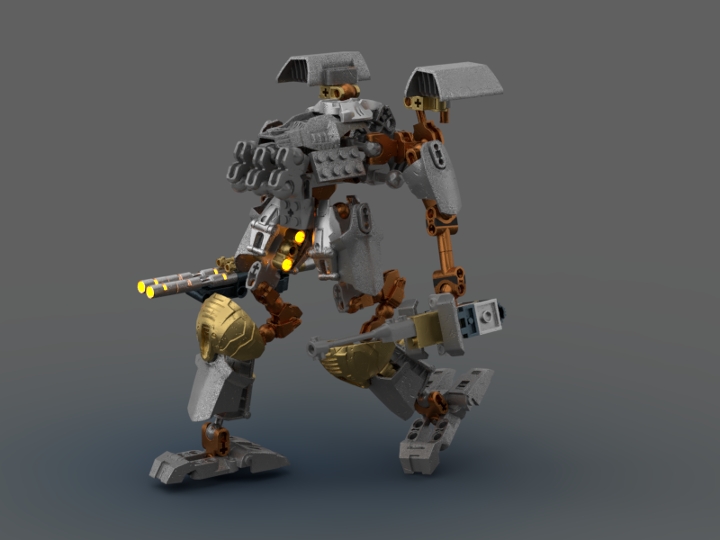 braang bright "Kini'ka" class mech from BrickLink Studio [BrickLink]