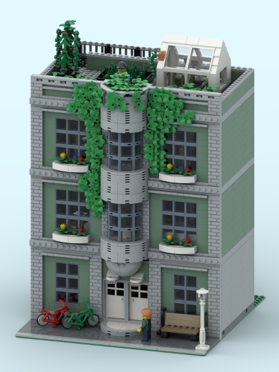 Modular building Condos from BrickLink Studio [BrickLink]