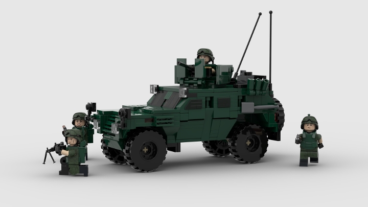 GATE JGSDF Komatsu LAV from BrickLink Studio [BrickLink]
