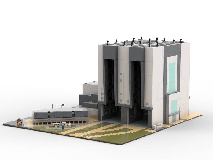 Vehicle Assembly Building (NASA) from BrickLink Studio [BrickLink]