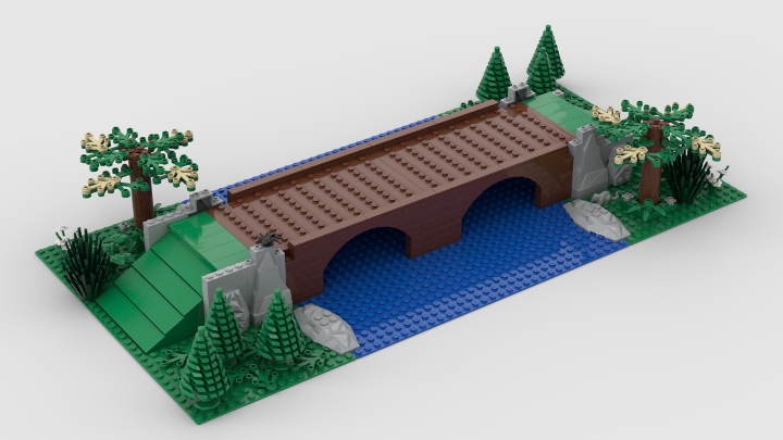 Old Wooden Bridge from BrickLink Studio [BrickLink]