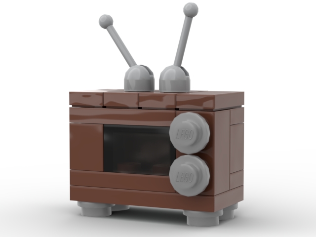 Vintage TV MOC from BrickLink Studio [BrickLink]