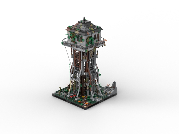 Abandoned Watchtower from BrickLink Studio [BrickLink]