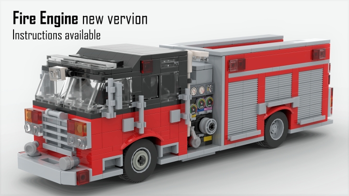 Fire Engine new version from BrickLink Studio [BrickLink]