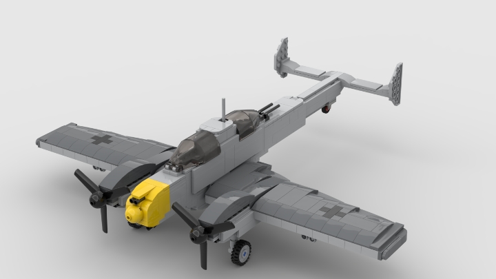 WW2 German MersserschmidtBf 110\C Heavy Fighter from BrickLink Studio ...