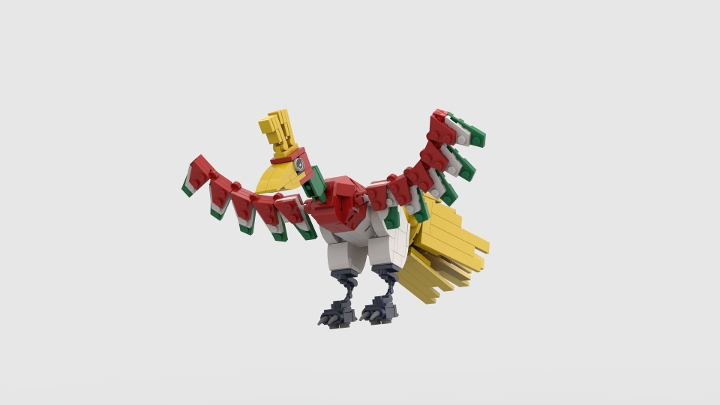 Pokemon Ho-Oh from BrickLink Studio [BrickLink]