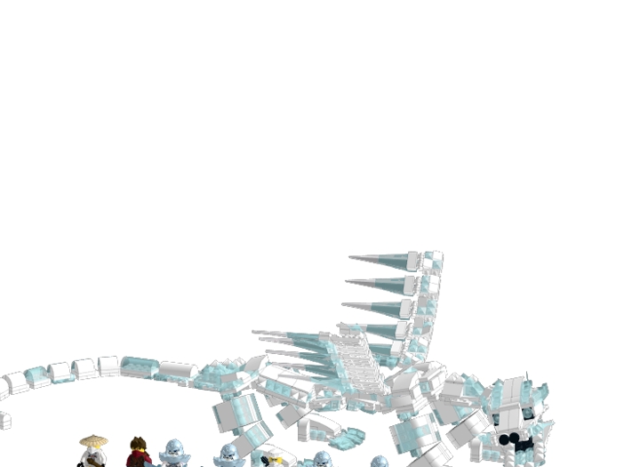 zanes ice dragon from BrickLink Studio [BrickLink]