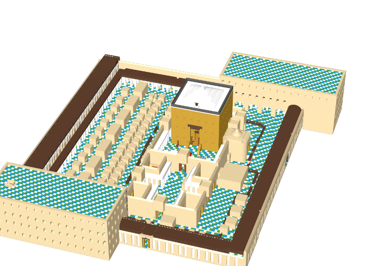 whole beis hamikdash model from BrickLink Studio [BrickLink]