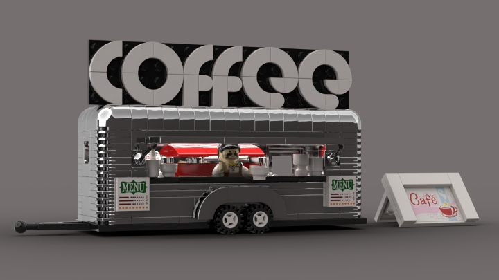 Mobile Coffee Bar from BrickLink Studio [BrickLink]