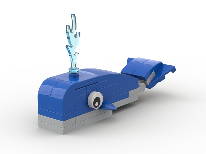 Little Blue Whale from BrickLink Studio [BrickLink]