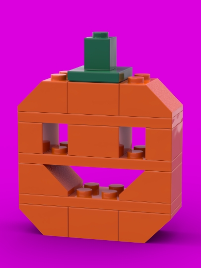 Pumpkin Build #2 from BrickLink Studio [BrickLink]