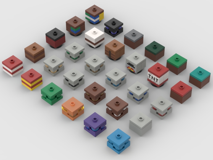 minecraft tables from BrickLink Studio [BrickLink]