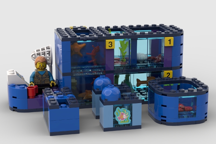Blue Fish Shop from BrickLink Studio [BrickLink]