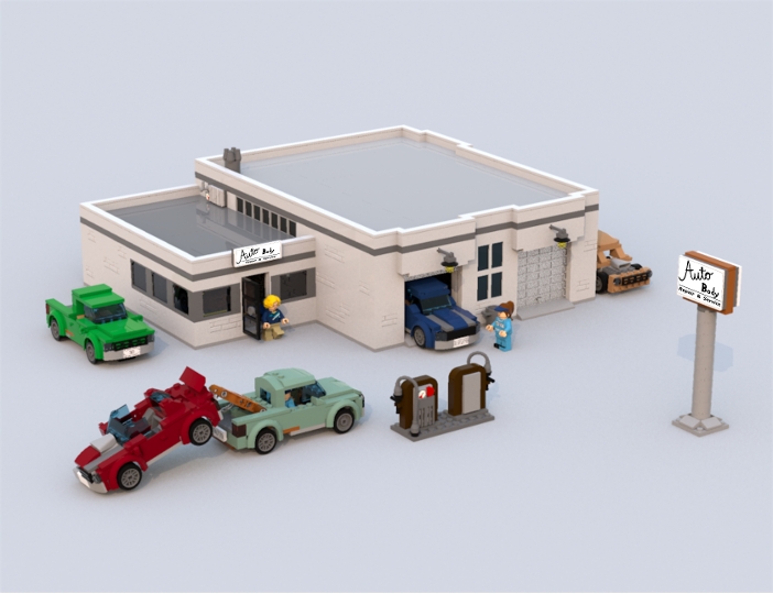 Auto Repair Shop from BrickLink Studio [BrickLink]