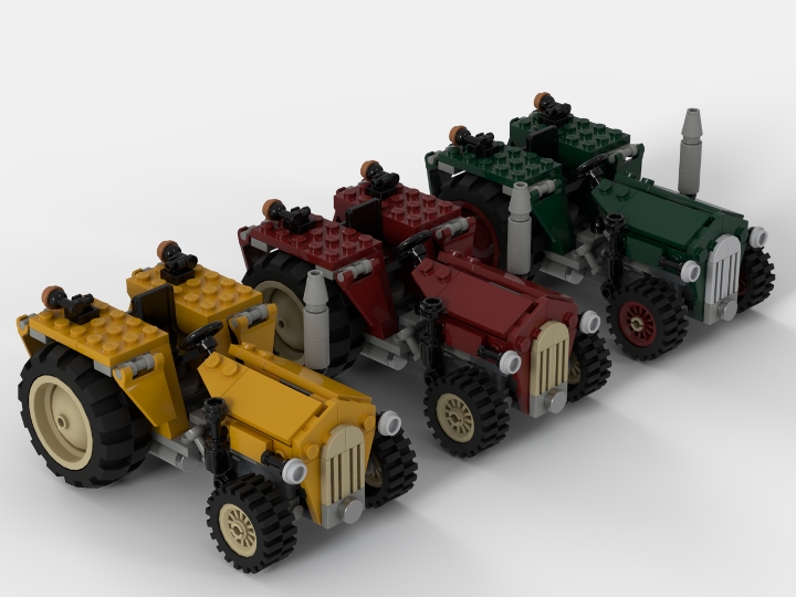 Old Tractors from BrickLink Studio [BrickLink]