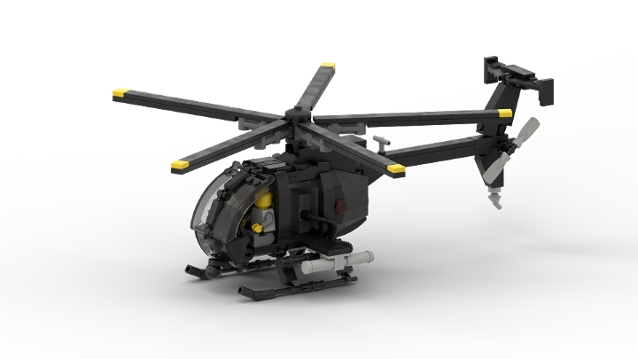 MH-6 Little Bird - 1/35 Scale from BrickLink Studio [BrickLink]