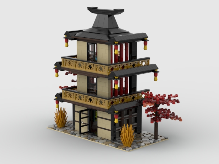 Ninja Dojo V2 from BrickLink Studio [BrickLink]