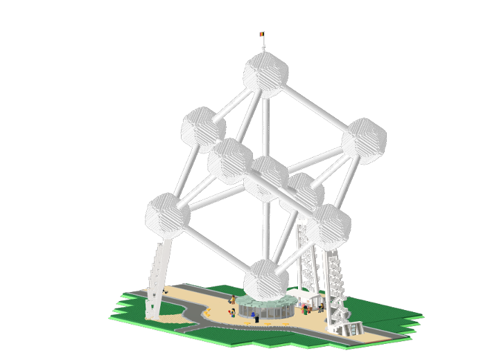 Atomium from BrickLink Studio [BrickLink]