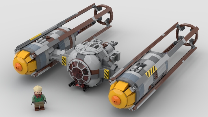 TYE-Wing - Ugly Starfighter from BrickLink Studio [BrickLink]