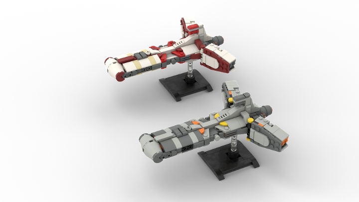 Star Wars | PELTA Class Frigate - 1/1500 from BrickLink Studio [BrickLink]